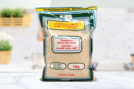 Shankar Thanjuvar Ponni Raw Rice 5kg – Fast n Fresh